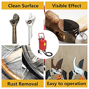 GAOMON Sand Blaster 20 Gallon, Portable Air Sandblaster 125PSI, High Pressure Air Sandblaster with 6" Wheels, Rust Removal and Special Surface Treatment of Material