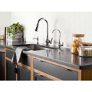 Moen S72003 Paterson One-Handle Pull-down Kitchen Faucet with Power Boost, Includes Interchangeable Handle, Chrome
