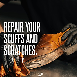 GRIFFIN Black Leather Dye with Applicator - Repair and Scratch Fix for Shoes, Boots, Furniture and More (2.5 oz) - Made in The USA