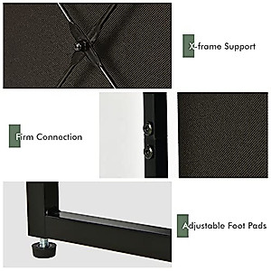 Giantex 6 Tier Storage Cabinet, 61.5” Tall Storage Rack Storage Bookshelf w/Folding Drawers, Shelves, Steel Frame, Anti-toppling Device, Dresser for Bedroom, Living Room, Entryway Display Cabinet(1)