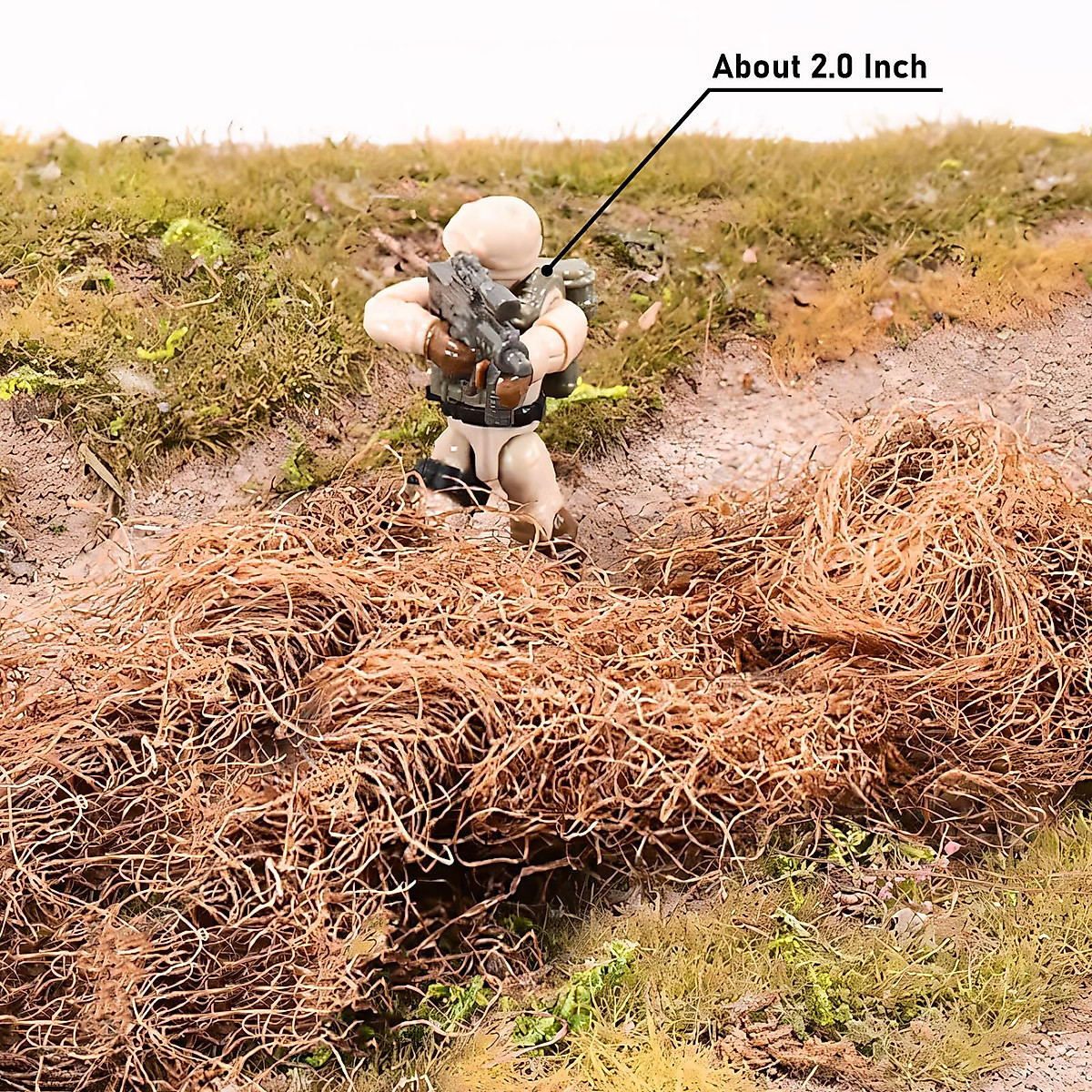 Warmtree Simulation Grass Miniature Static Grass Model Grass Diorama Supplies Artificial Grass for Diorama Materials Train Landscape Railroad Scenery Sand Military Layout Model