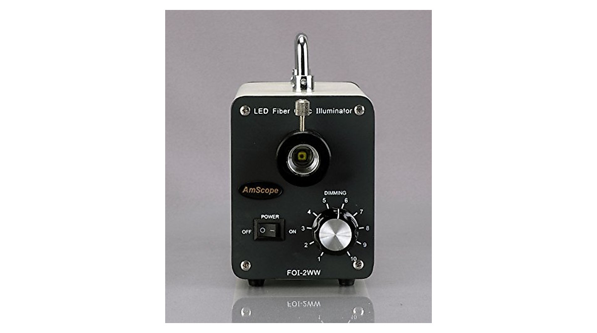 AmScope LED-20WY 20W Fiber Optic Microscope Lights