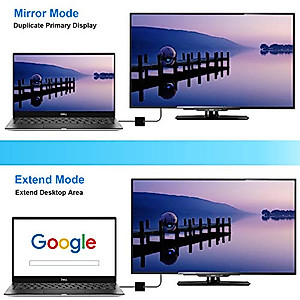 HDMI to VGA Adapter, Gold-Plated HDMI Converter (Male to Female) Compatible for Computer, Desktop, Laptop, PC, Monitor, Projector, HDTV, Chromebook, Raspberry Pi, Roku, Xbox and More