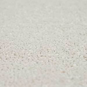 Paco Home Solid Area Rug in Cream Modern Plain Design, Size: 6'7" x 9'2"