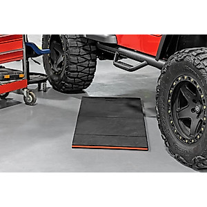 Rough Country 1-1/4" Thick Anti-Fatigue Utility Mat | 6-Fold - 99023,Black