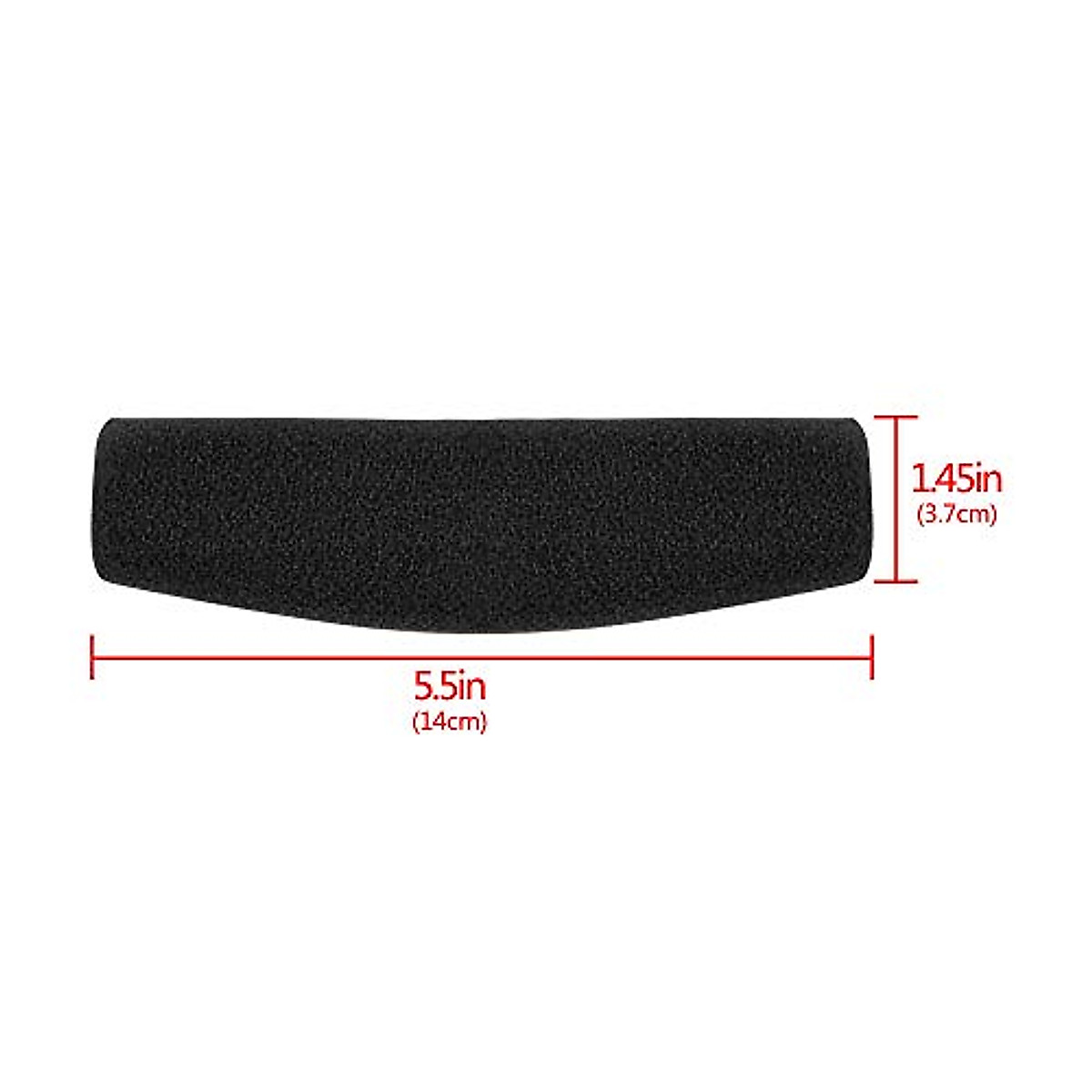Geekria Velour Headband Pad Compatible with Sennheiser HD598 HD598SE HD598CS HD595 HD569 HD559 HD558 HD555 HD518 HD515 Game ONE PC360 PC373D Headphone Replacement Headband/Headband Cushion (Black)