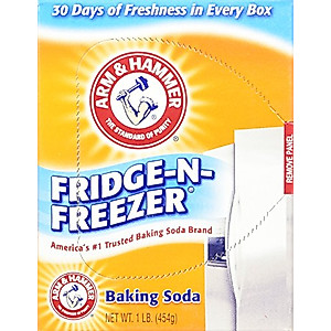 Arm & Hammer Fridge-N-Freezer Baking Soda Odor Absorber, 14 Ounces (Pack of 6)