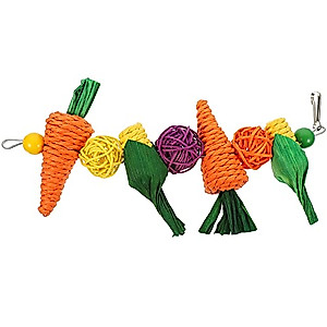 LUOZZY Birds Chewing Toy Birdcage Hanging Toy Parakeets Diversion Toy Bird Cage Accessories