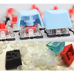 120Pcs Rubber O-Ring Switch Dampeners Keycaps for Cherry MX Switch Gaming Mechanical Keyboards Dampers DIY Replace (Black)