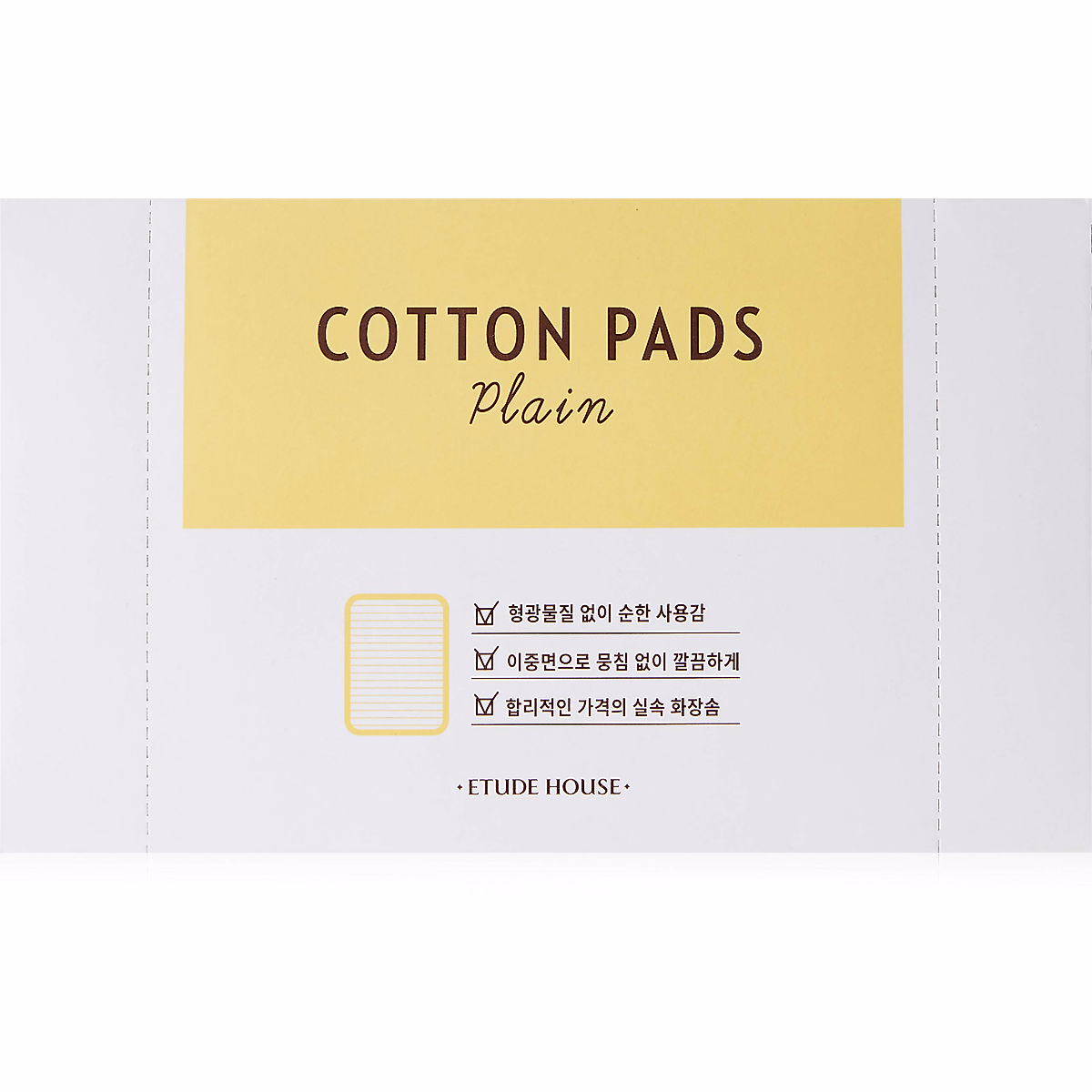 ETUDE HOUSE PLAIN COTTON PADS 80 EA