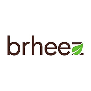 brheez 10 in. Disposable Plates Paper Plates Alternative Compostable Plates Heavy Duty [Pack of 60] Eco-Friendly 100% Natural Sugarcane Bagasse Fiber Biodegradable