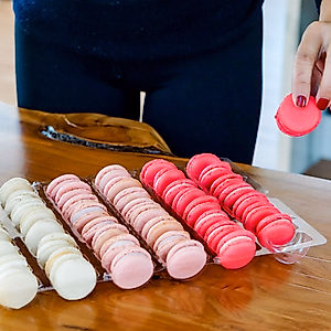 Pink Macarons Assortment - Baby Shower Macaroons - It's a Girl - French Cookies Set - Gluten-Free - Handmade by French Chefs - Assorted Pink Theme Macaron (48 Macarons)