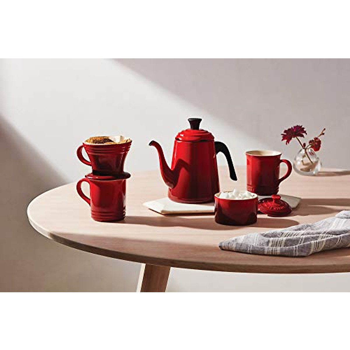 Le Creuset Stoneware Mug, 14 oz., Cerise