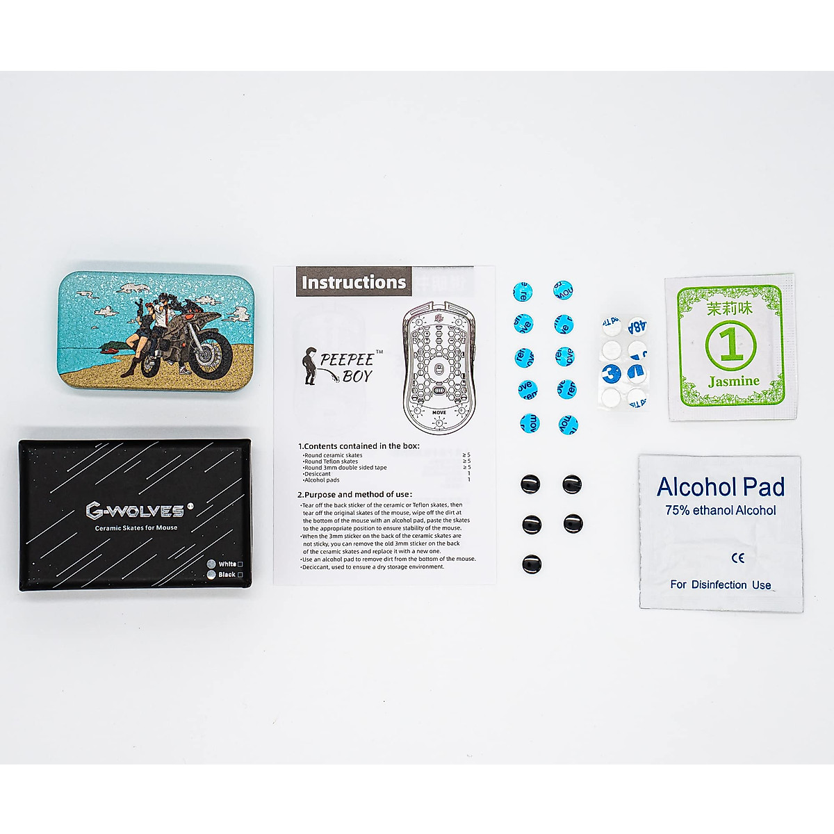 G-Wolves Gaming Mouse (Ceramic Skates)