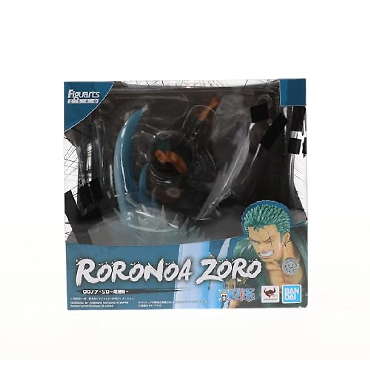 TAMASHII NATIONS Bandai Figuartszero Roronoa -Zoro- Yakkodori "Onepiece",White, Approx 190mm