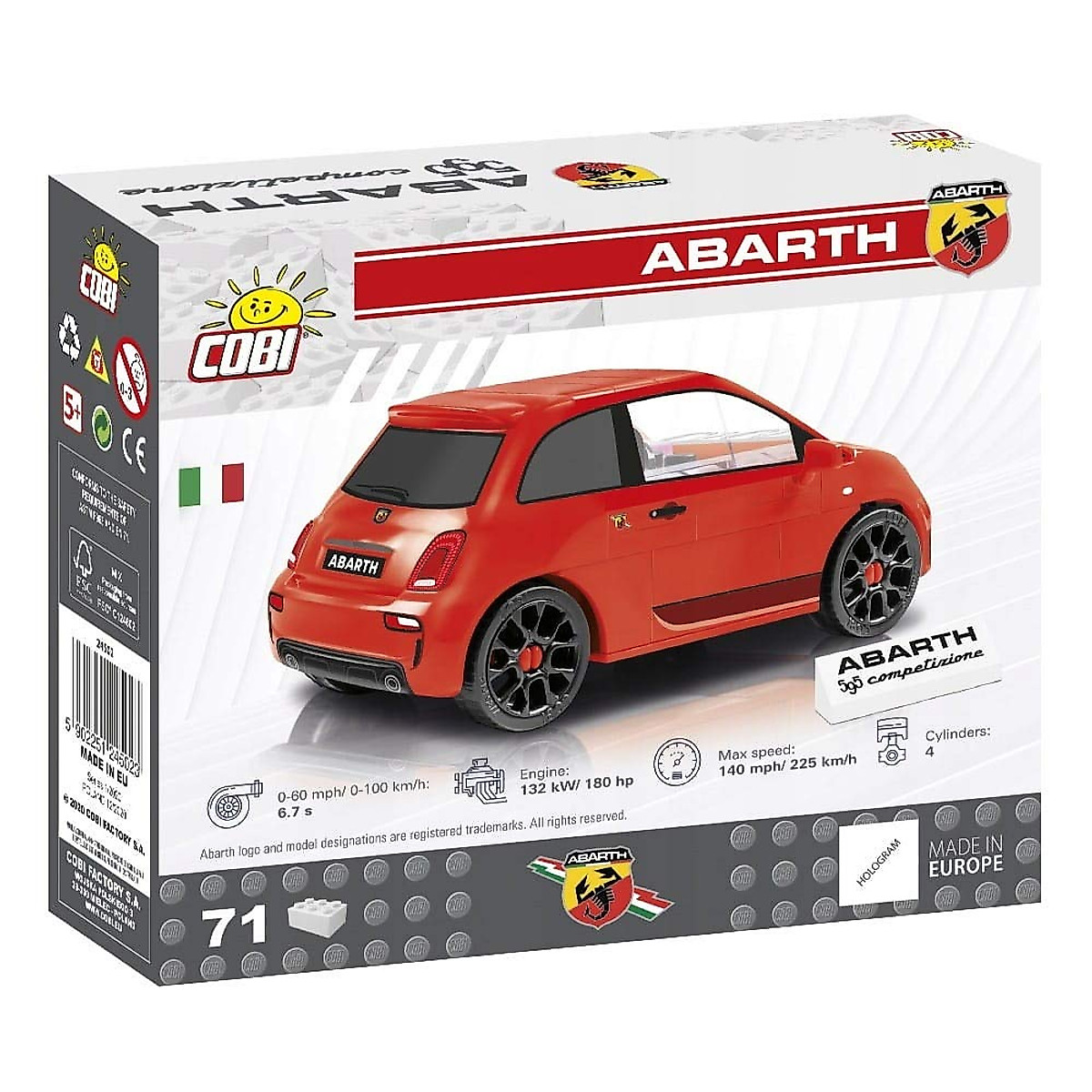 COBI Fiat Abarth 500 (2018), Red