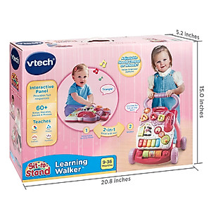 VTech Sit-to-Stand Learning Walker, Pink