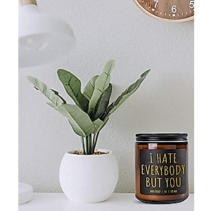 Lavender Scented Candles- Best Friend Birthday Gifts for Women-Coworker Leaving Gift-Funny Gifts-Friendship Gifts-Gifts for Friends Female, Mom, Sister-Valentine’s Christmas Day Gifts(7oz)