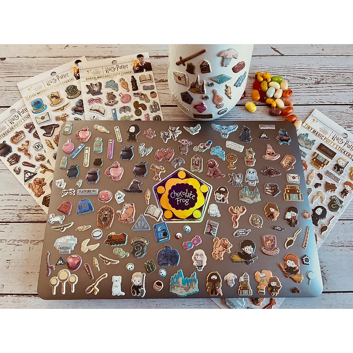 Conquest Journals Harry Potter Puffy Sticker Collection (Watercolor)