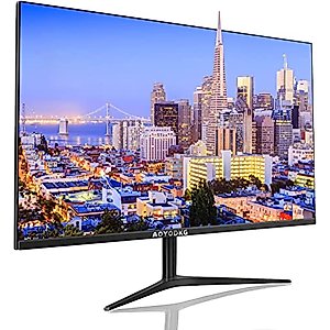 AOYODKG 20 inch PC Monitor, Professional Thin Computer Monitor with TN Panel and Blue Light Settings, 75Hz HD LED Monitor, Desktop Monitor with HDMI and VGA Port for Home Office, Black