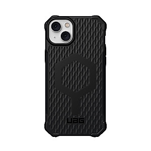 URBAN ARMOR GEAR UAG Designed for iPhone 14 Plus Case Black 6.7" Essential Armor Built-in Magnet Compatible with MagSafe Charging Ultra Thin Ergonomic Protective Cover