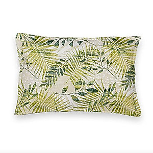 Kt KILOtela Printed Canvas by The Yard, Upholstery, Headboards, Accent Pillows, Handbags, Tote Bags, Window Treatments, Draperies, 110" Width, Cosme, Ferns, Green