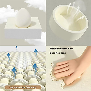 Ball Pits for Toddlers,Kids Ball Pit Made of High-Density Soft Foam,Baby Ball Pit 35.5 x 11.9 in,Sponge Ball Pit Suitable for Babies, Toddlers, Boys and Girls (Cheese White)