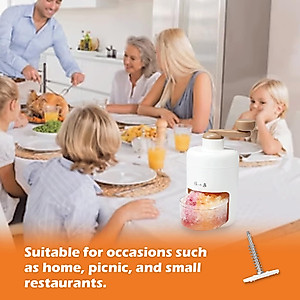 ZHANG XIAO QUAN SINCE 1628 Hand-cranked Shaver Ice and Snow Cone Machine, Manual Shaved Ice Machine Household Protable Small Slushie Machine - BPA Free