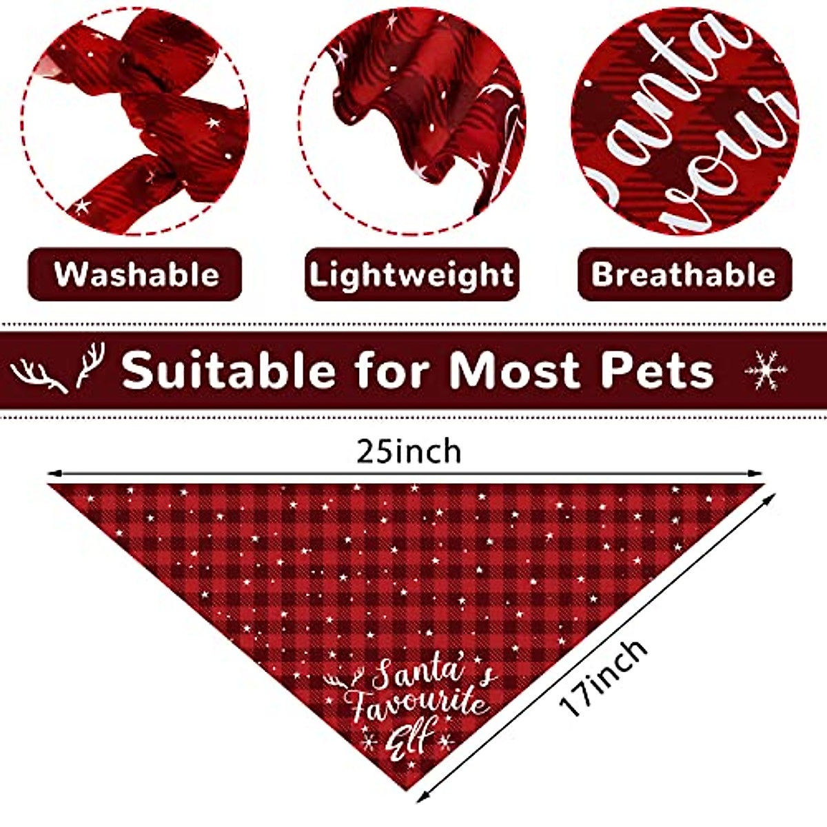 9 Pieces Holiday Dog Bandanas Halloween Dog Bandanas Thanksgiving Christmas Dog Handkerchief Adjustable Large Pet Scarf Washable Dog Scarves for Dog Costume Supply (Cute Pattern)