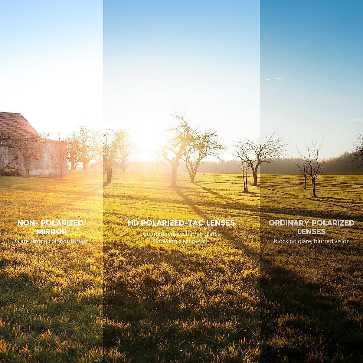 BEACOOL Polarized Sports Sunglasses for Men Women Youth Baseball Fishing Cycling Running Golf Motorcycle Tac Glasses UV400