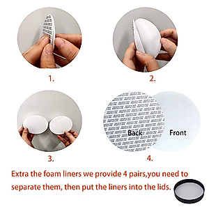 zmybcpack 12 Pack 8 OZ Clear Plastic Jars With Black Lids, A Spatula, A Pen & Labels - BPA Free PET Container for Cosmetics, Cream, Bathroom, Kitchen & Travel Plastic Slime Storage Jars