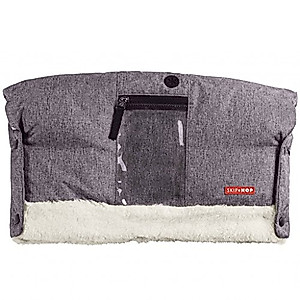 Skip Hop Stroll-and-Go Three-Season Hand Muff, One Size, Heather Grey