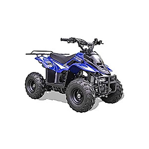 MotoTec Rex 110cc 4-Stroke Kids Gas ATV Blue 49x29x32"