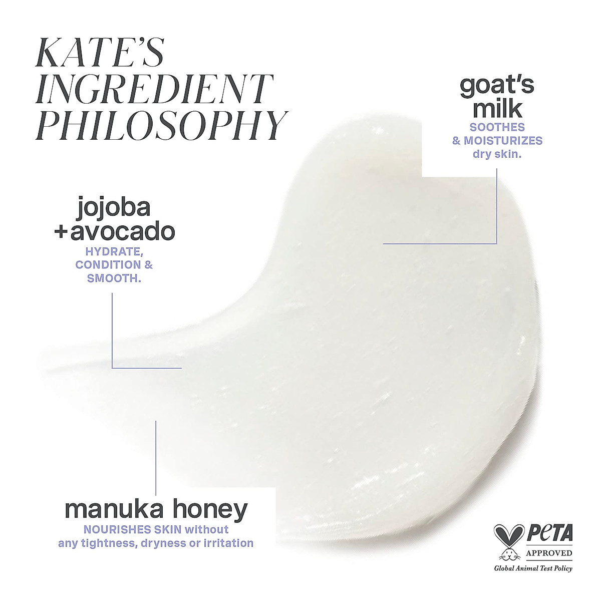 Kate Somerville Goat Milk Moisturizing Cleanser, Gentle Daily Face Wash, Relieves Dry Skin & Tightness, 4 Fl Oz