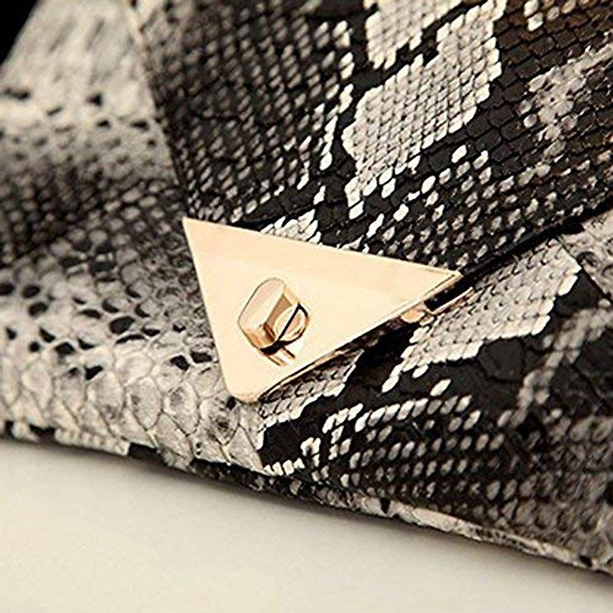 HYLong Women's Fashion Retro Snake Skin Envelope Bag Clutch Purse Evening Bag