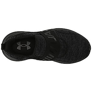 Under Armour Women's Surge 3 Slip On Running Shoe, (002) Black/Black/Black, 8