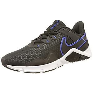 Nike "Legend Essential 2" (CQ9356-403) Men's Training Shoes, Black/Racer Blue, Size: 11
