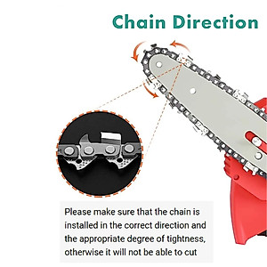 Kohnkdllc 14 Inch Chainsaw Chains .050" Gauge, 3/8" LP Pitch, 52 Drive Links S52 for Greenworks Husqvarna Poulan Echo Worx and for RYOBI RY3716, 2 pack
