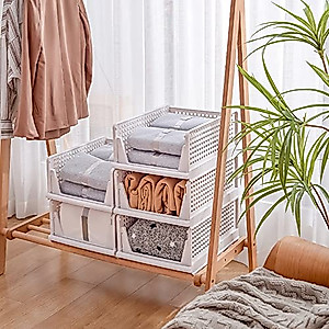 Closet organizers and storage Clothes Storage Bins, closet organizer stackable storage drawers for Office Bedroom Laundry Toys Organization (2 Pack)