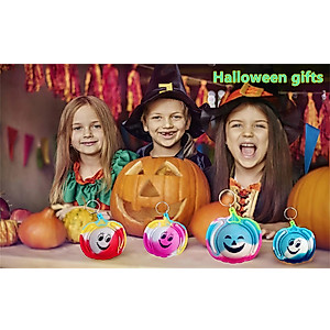 20 Packs Bulk Halloween Pumpkin Fidget Mini Pop for Kids Party Favors and Classroom Students Gifts