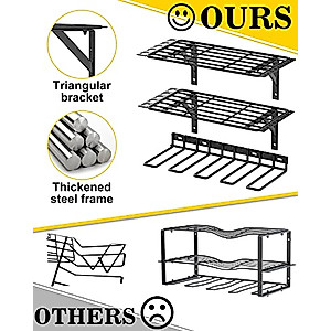 ENONCI 2 Pack Adjustable Design Power Tool Organizer, Garage Storage, Garage Organization Drill Holder Wall Mount, Garage Storage, Garage Shelving Tool Organizer for Garage Pegboard Workshop