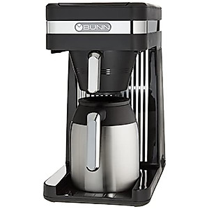 BUNN 55200 CSB3T Speed Brew Platinum Thermal Coffee Maker Stainless Steel, 10-Cup, Black
