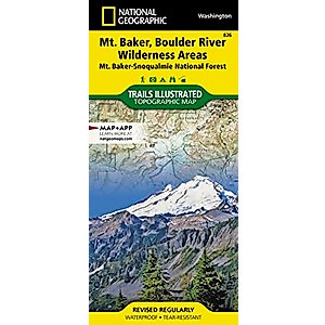 Mount Baker and Boulder River Wilderness Areas Map [Mt. Baker-Snoqualmie National Forest] (National Geographic Trails Illustrated Map, 826)