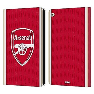 Head Case Designs Officially Licensed Arsenal FC Home 2023/24 Crest Kit Leather Book Wallet Case Cover Compatible with Apple iPad Air 2 (2014)