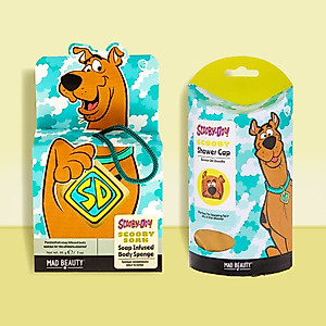 MAD BEAUTY Scooby-Doo Shower Cap, Warner Bros, Childhood Cartoons Throwback, For Delightful, Nostalgic Shower Time, Keeps Hair Dry in Bath or Shower