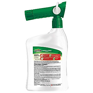 Spectracide Weed And Feed 20-0-0 32 Ounces, With QuickFlip Hose-End Sprayer (6 pack)