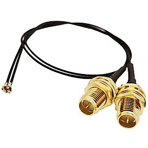 Tenmory UFL to SMA M.2 NGFF U.FL to RP-SMA Female MHF4 IPX4 IPEX4 Ipex Connector Pigtail Antenna Extension Cable (15cm (2 Pcs))