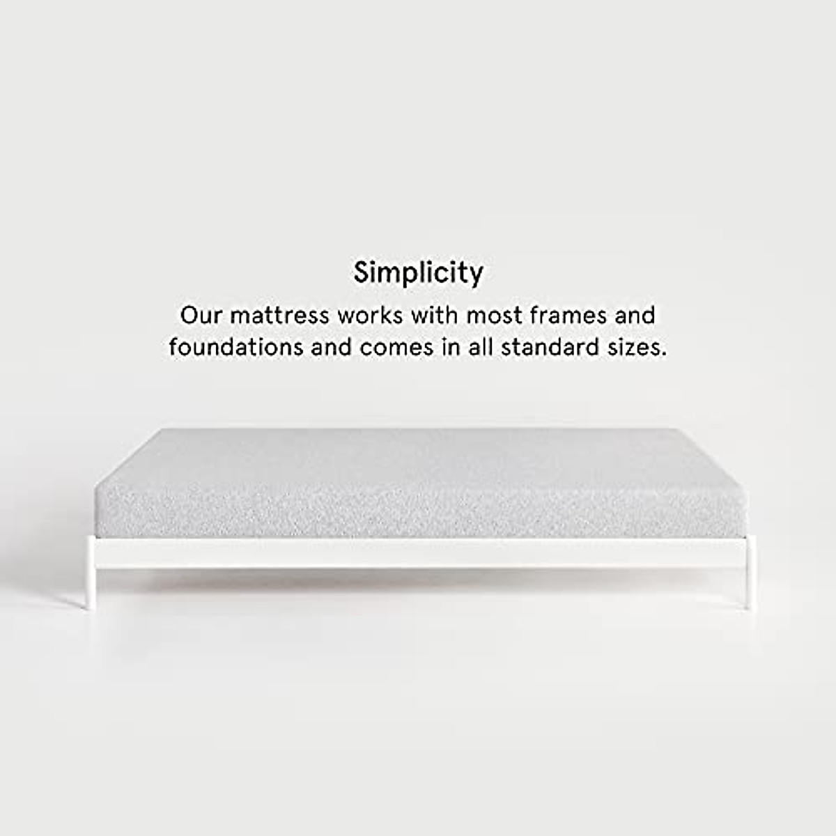 Nod by Tuft & Needle 8-Inch Twin Mattress, Adaptive Foam Bed in a Box, Responsive and Supportive, CertiPUR-US, 100-Night Sleep Trial, 10-Year Limited Warranty,White