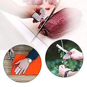 ZEPOHCK 10 Pcs Cut Resistant Protection Finger Cots, Finger Sleeve, Finger Cover Life Extender for Kitchen, Work, Sculpture, Anti-Slip, Reusable