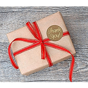 Great Papers! Seals Thank You Self-Adhesive Stickers, 250 Count Kraft, 1.57" (2017012)